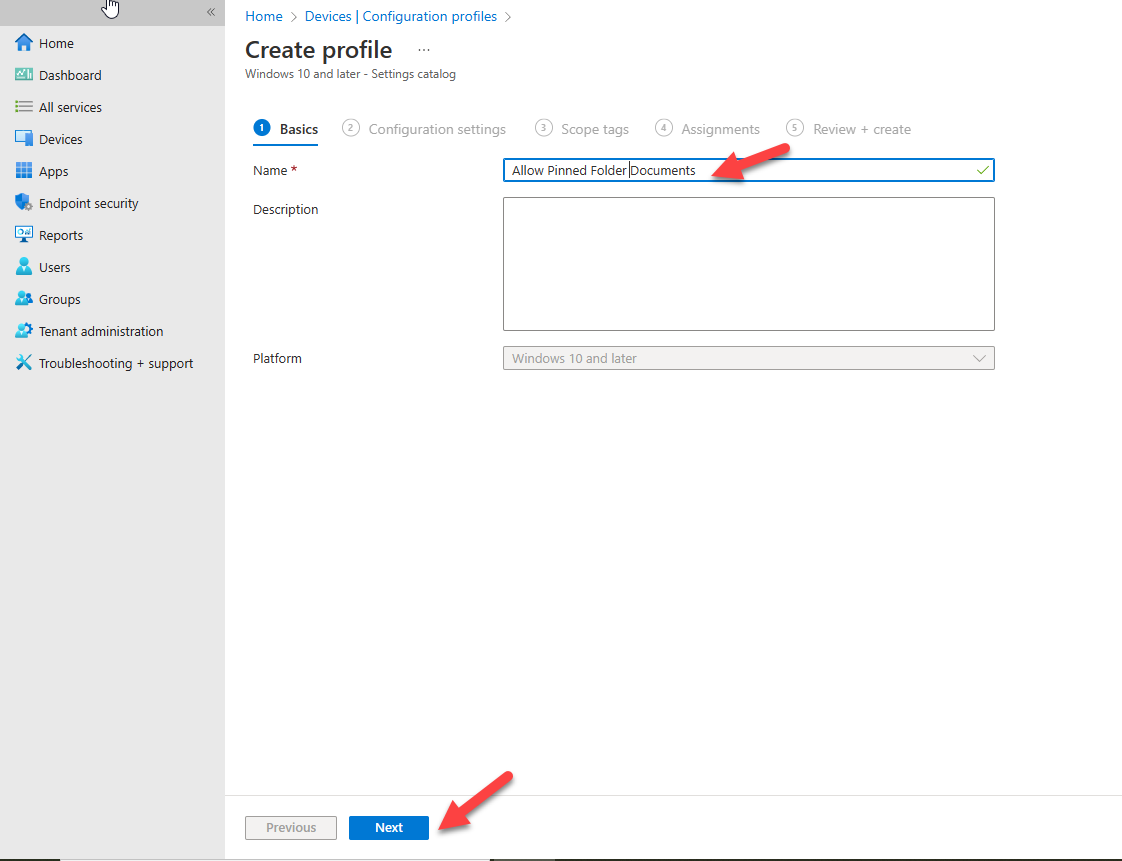 Learn Using Intune to Configure Start Policies for Windows Devices